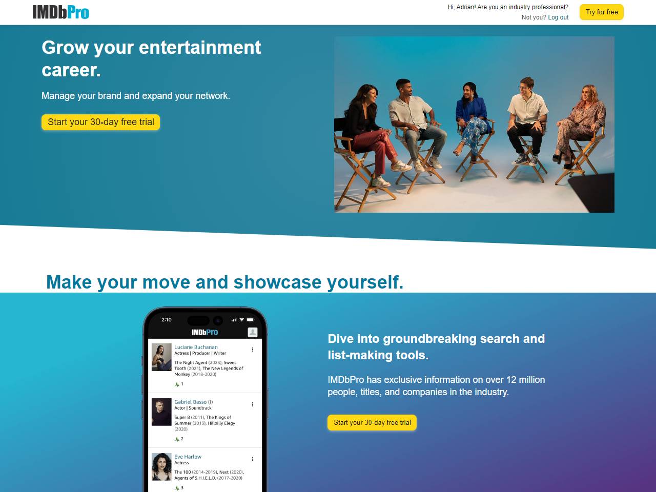 IMDB Pro: Entertainment Industry Directory — Buzzsonic