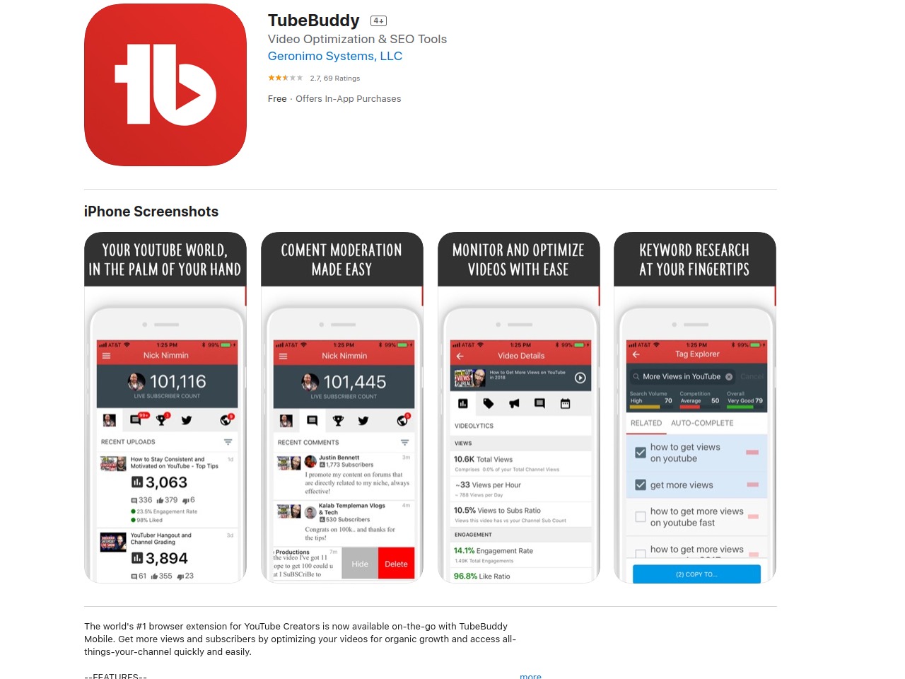 TubeBuddy: YouTube Channel Management App — Buzzsonic