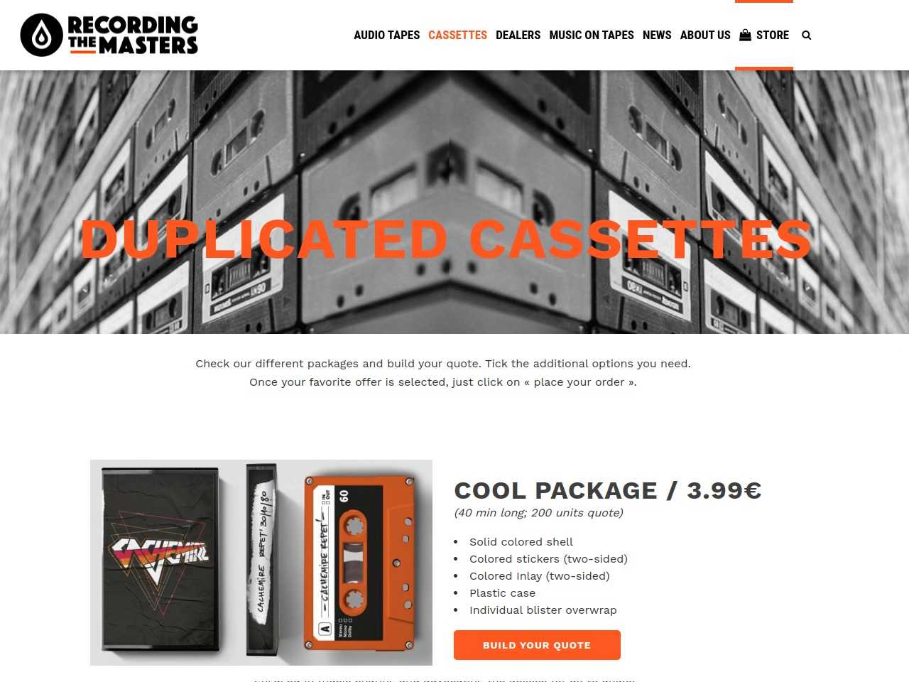 Recording The Masters - Audio Tapes Manufacturing — Buzzsonic