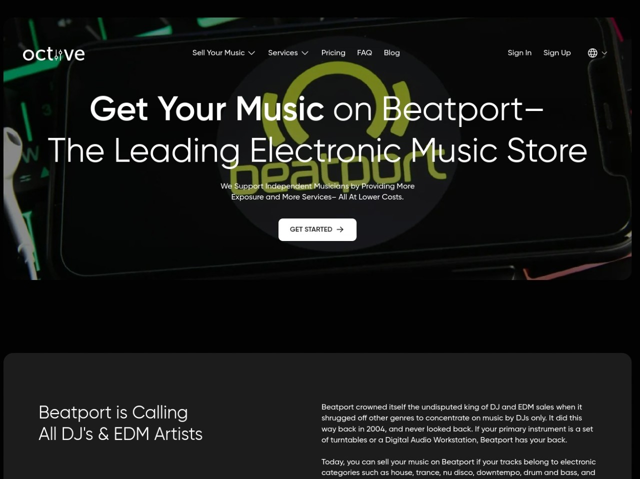 Octiive Digital Music Distribution — Buzzsonic