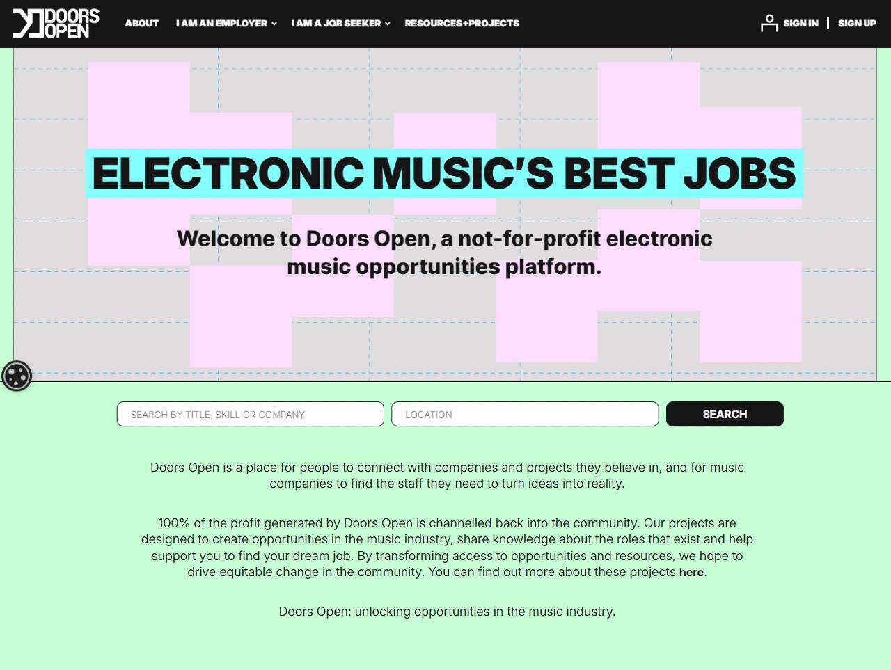 Doors Open - Electronic Music Industry Jobs — Buzzsonic