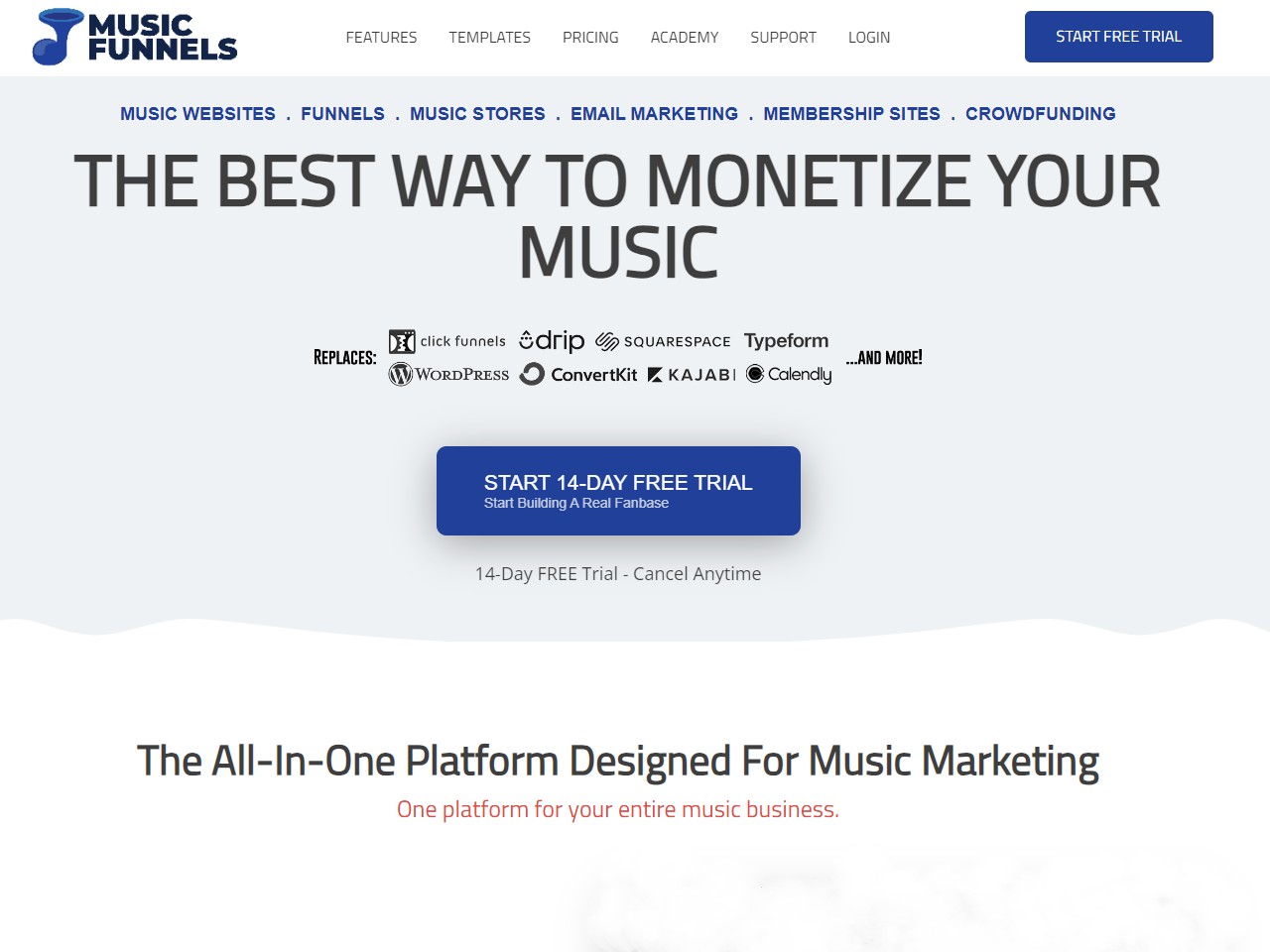 MusicFunnels Music Marketing Platform — Buzzsonic