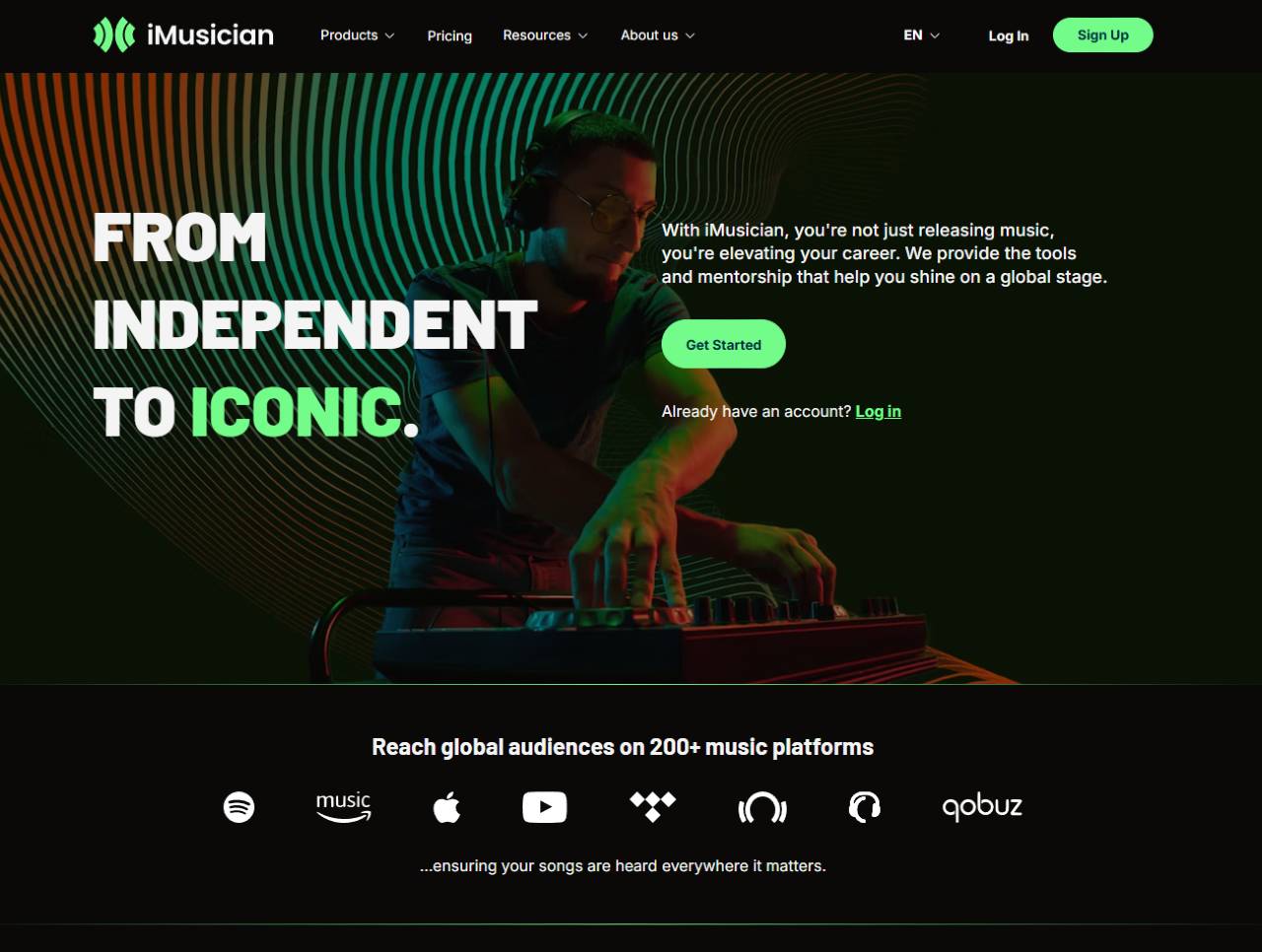 iMusician - Digital Music Distribution — Buzzsonic