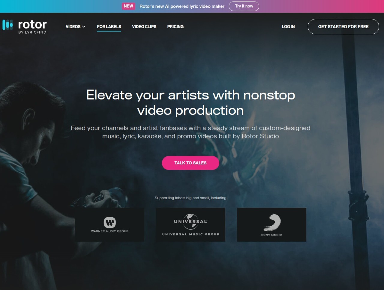 Rotor - Promo Music Video Creation Tools for Musicians — Buzzsonic