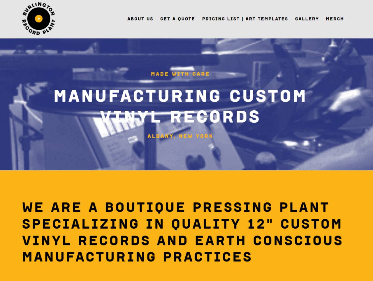 Burlington Record Pressing Plant, Albany, New York — Buzzsonic
