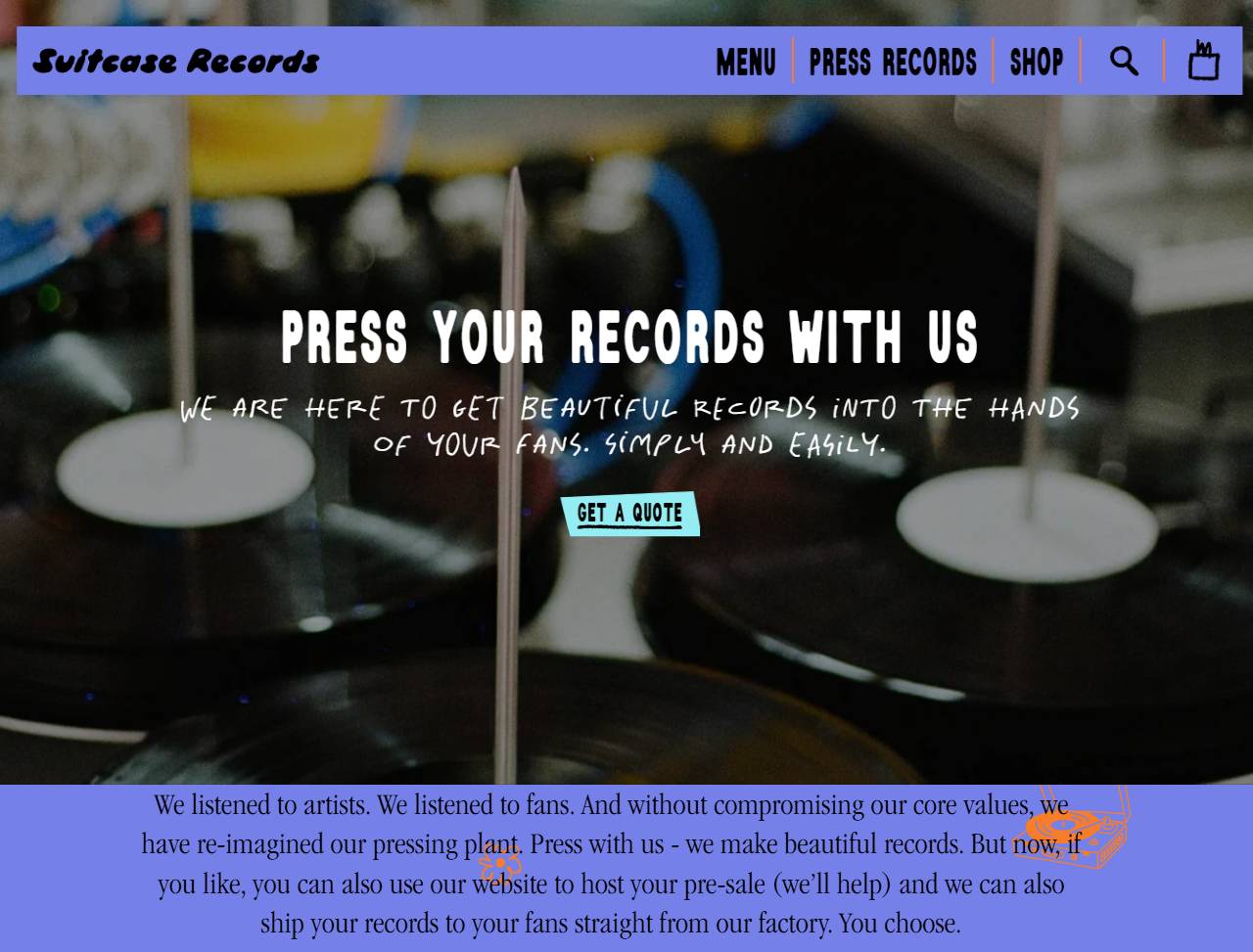 Suitcase Records - Brisbane Australia Vinyl Record Pressing