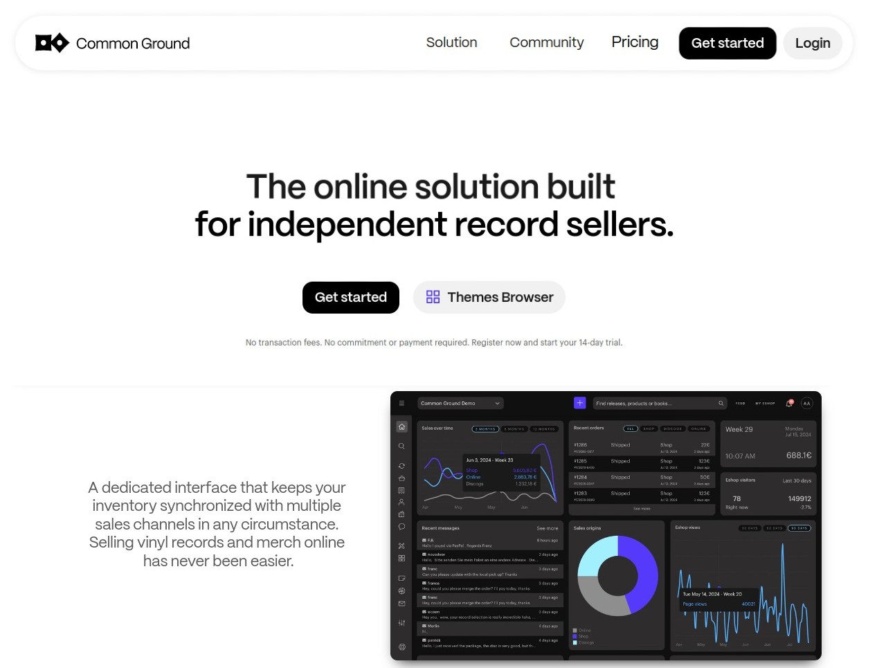 Common Ground - eCommerce Platform for Record Stores — Buzzsonic
